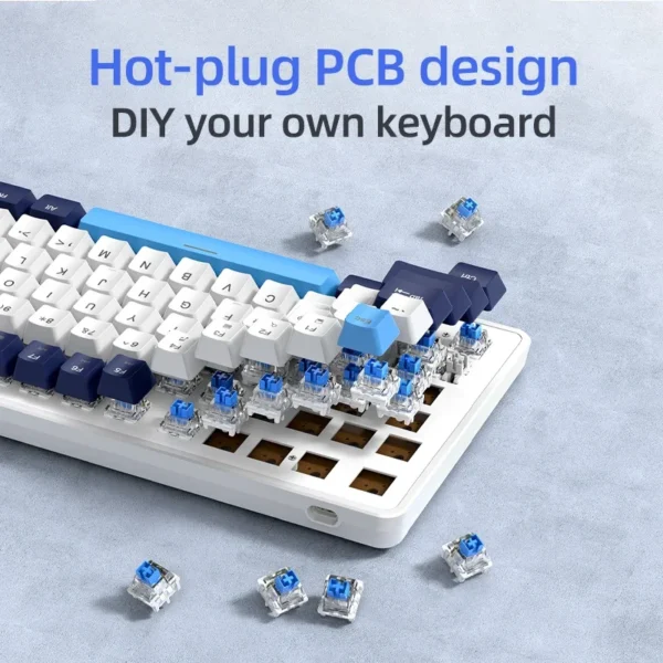 82 Keys Multifunctional Knob Mechanical Keyboard - apayado.com